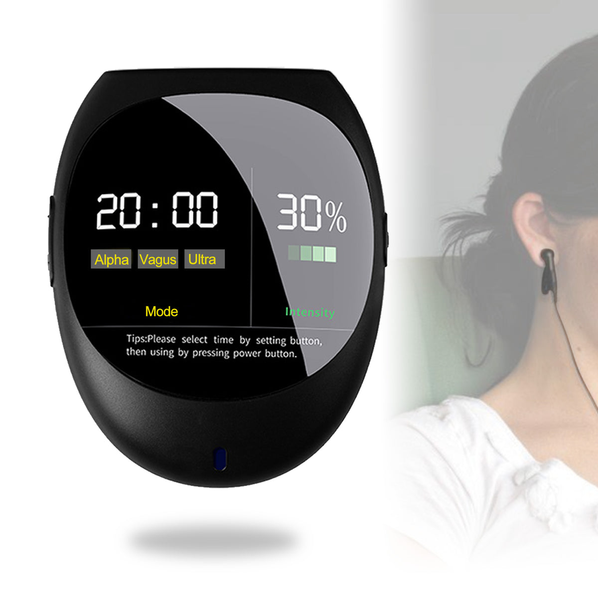 Biothm 3-in-1 Alpha Wave Stim Ear Clip Device, Vagus Nerve Stimulation ...